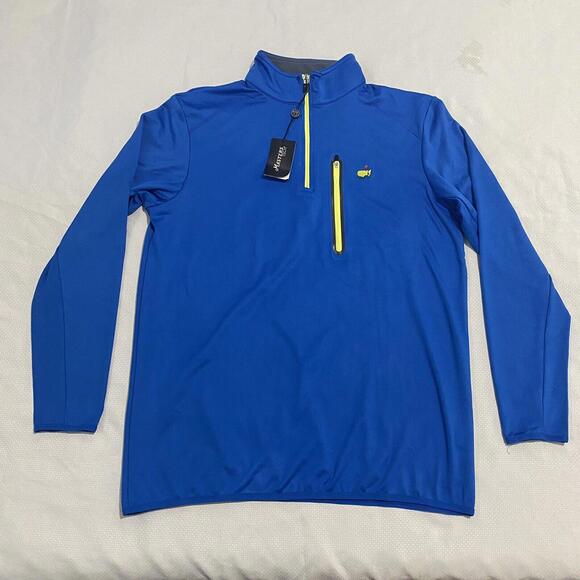 Games | Nwt Masters Tech 14 Zip Mens Large Blue Golf Pullover Jacket ...
